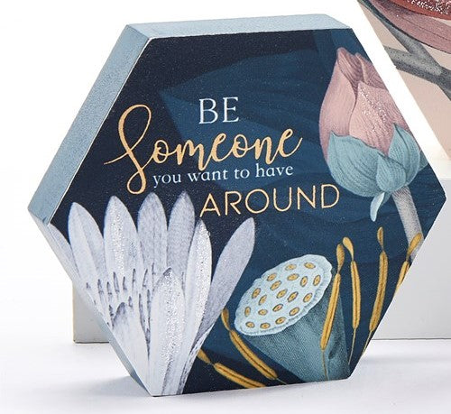 Hexagon Inspirational Desk Blocks - AMP'S Market Place